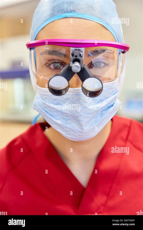 Surgeon With Magnifying Glasses Surgical Glasses Plastic Surgery