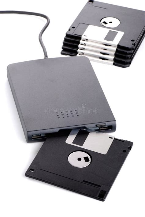 External Floppy Disk Reader Stock Image Image Of Storage Speed