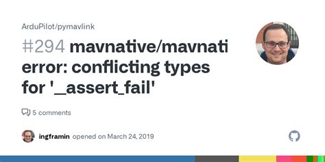 Mavnativemavnativec33413 Error Conflicting Types For Assert