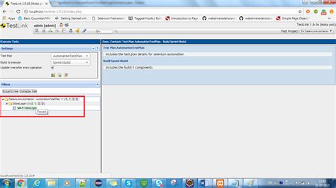 Selenium Webdriver Integration With TestLink