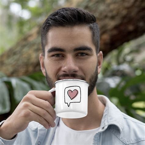 Купити Емальований кухоль «Серце за ціною 375 грн з доставкою у Києві