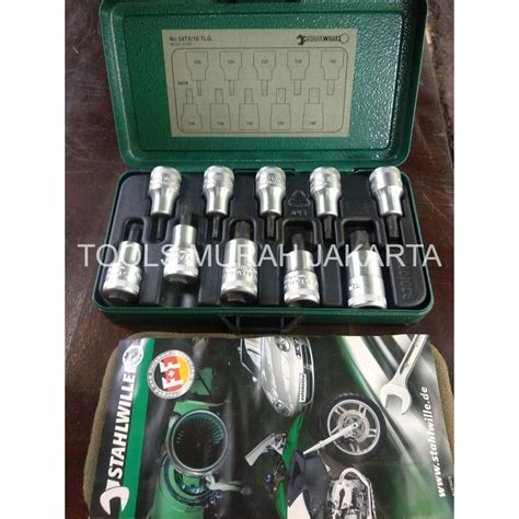Jual Stahlwille 96032005 54tx10 Tlg Socket Set 12 10 Pcs Shopee Indonesia