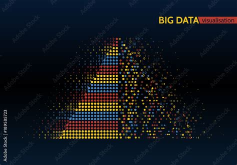 Abstract Colorful Big Data Machine Learning Algorithm Visualization