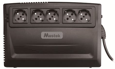 ДБЖ Mustek PowerMust 600 Plus Line Interactive 625VA/375W Schuko (600 ...
