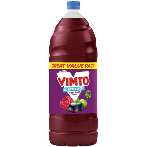 Vimto No Added Sugar Squash 3L Wilko