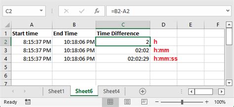 How To Subtract Time In Excel Data Time Manipulation Free Online Tutorial Library
