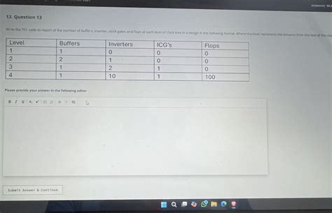 13 Question 13 Write The Tcl Code To Report Studyx
