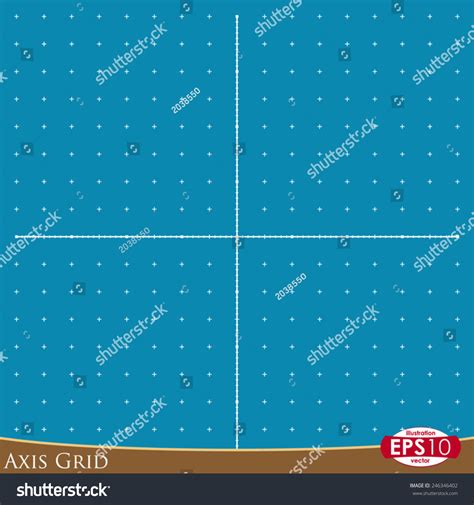 Twodimensions Axis Grid Stock Vector Royalty Free 246346402