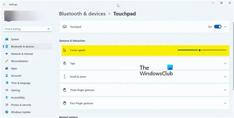 How To Change Touchpad Cursor Speed In Windows