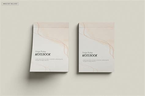 Premium PSD Notepad A Open Mockup