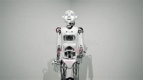 A Humanoid Robot In A Research Laboratory That Moves Its Hands Artificial Intelligence Stock
