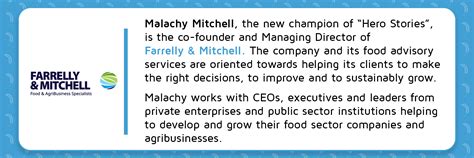 Hero Stories Malachy Mitchell “the Timing Has Never Been Better For