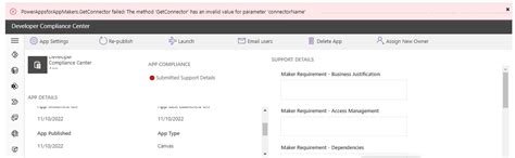 Coe Starter Kit Question Developer Compliance Center App Error Messages In App And Flows