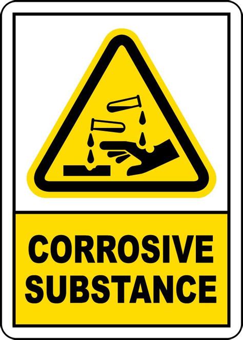 Corrosive Substance Sign Get 10 Off Now