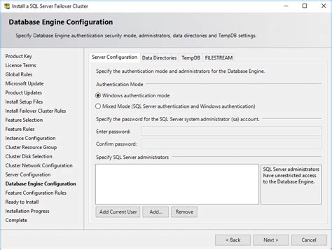 setting sql server 2019 fci on windows server 2016 resource library