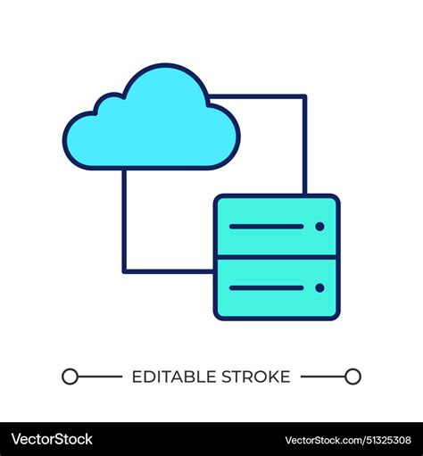 Cloud Computing Rgb Color Icon Royalty Free Vector Image