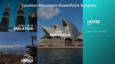 Location Monotone PowerPoint Template PPTUniverse