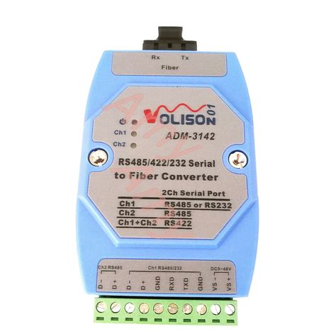Light Industrial Serial Cat RS Two Way Data Transmitter SC Dual Fiber Optical