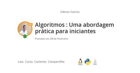Algoritmos Uma Abordagem Prática Para Iniciantes