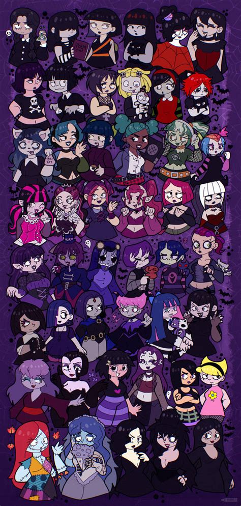 Goth Girls By Cosmiccrayons On Deviantart