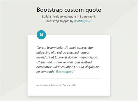Best Bootstrap Quote Examples For You WebTopic