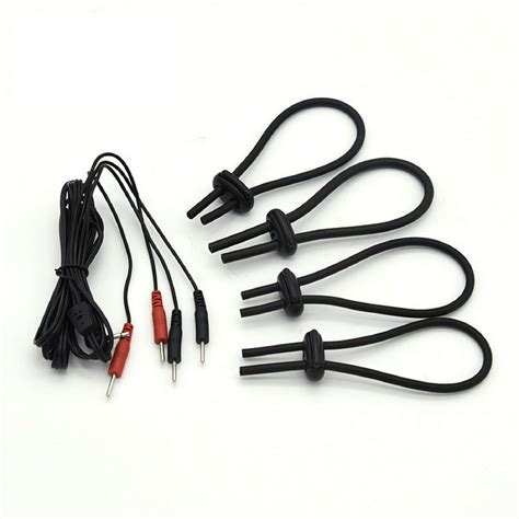 5 Pcs Electro Kit E Stim Shock Cock And Ball Rings Controller Pulse Adul Casanova Sex Toys