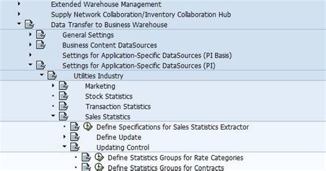 SAP ISU ABAP Unbilled Revenue Prerequisites 2 Update Group Determination
