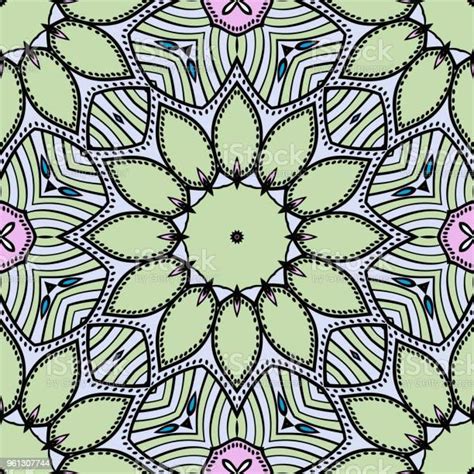 색된 꽃 기하학적 벡터 패턴입니다 벡터 일러스트입니다 창의적이 고 장식 프로젝트에 이상적입니다 0명에 대한 스톡 벡터 아트 및 기타 이미지 Istock