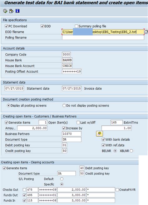 Sap Electronic Bank Statement
