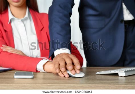 Boss Molesting His Female Secretary Office Stock Photo Edit Now