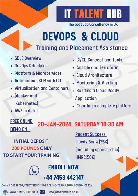 It Talent Hub On Linkedin Exciting News For Devops Job Aspirants In The Uk Free Demo On Devops
