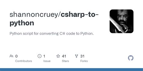 github shannoncruey csharp to python python script for converting c code to python