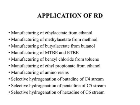 Reactive Distillation