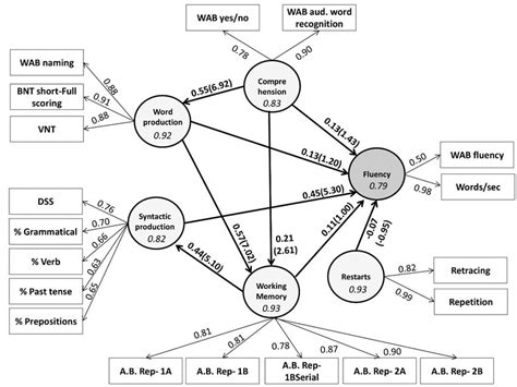 Parameter Estimates For The Inner And Outer Models In The Fluency Download Scientific Diagram