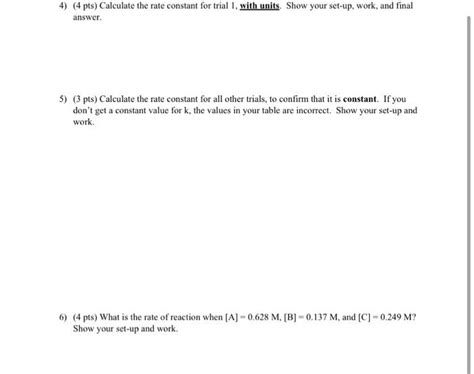 solved devise a table of reactant concentrations and initial