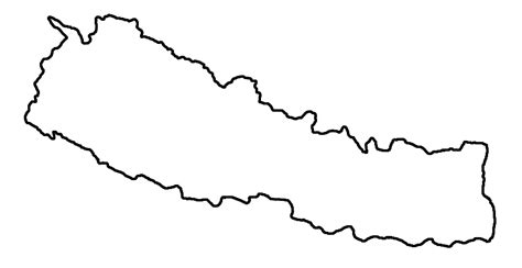 How To Draw Map Of Nepal Nepal Map With District Drawn Map Drawing Theme Route