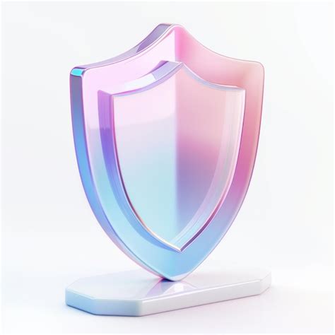 Stylized Security Software Icon Showcasing A Colorful Shield In A