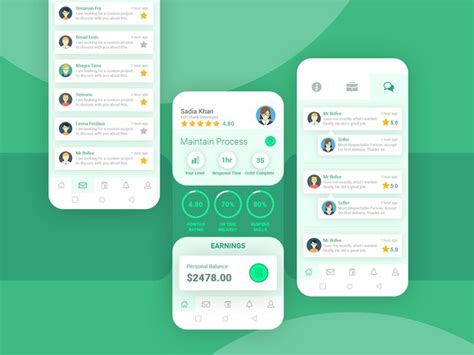 Freelancing Ui App Concept Social Media Logos Concept App