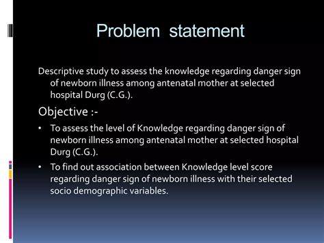 OBG Research Obstetrical Gynecology Problem Statements PPTX Pregnancy Reproductive Health