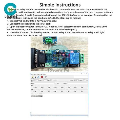 Modbus Rtu Channel DC V Relay Module Modbus Ubuy India