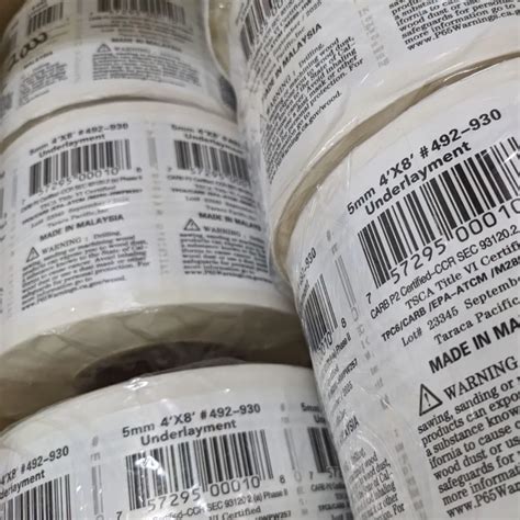 Roll Form Barcode Sticker Pp Material Uv Print Sabah Sabah Kota