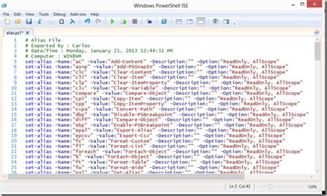 Powershell Basicsrunning Commands
