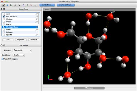 Different Display Types In Avogadro Avogadro