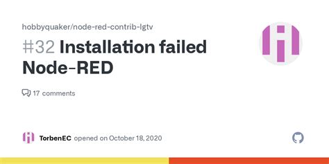 Installation Failed Node Red · Issue 32 · Hobbyquaker Node Red Contrib Lgtv · Github