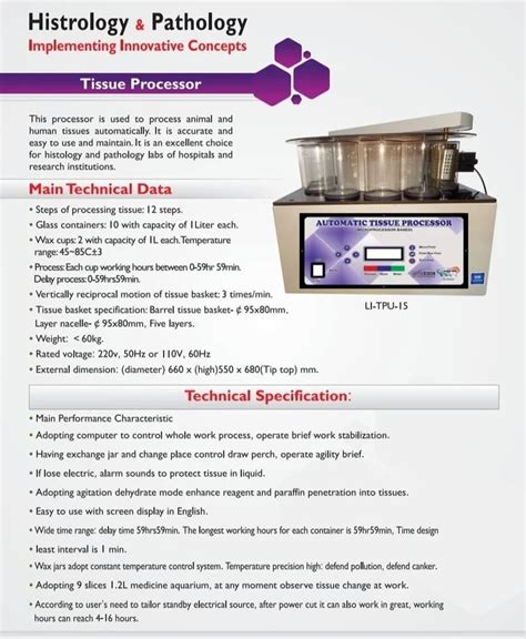 Automatic Tissue Processor At ₹ 230000 New Items In Ambala Id 2857507344091