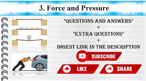 Std 8th Science 3 Force And Pressure Questions And Answers Digest