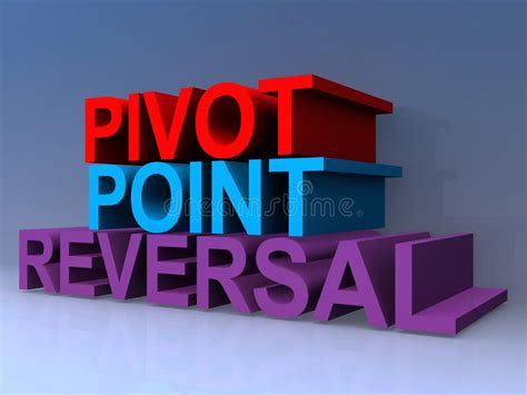 Pivot Point Reversal Stock Illustration Illustration Of Market