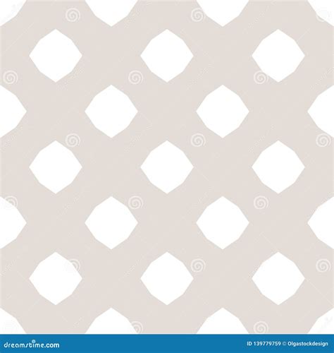 Subtle Vector Minimalist Geometric Seamless Pattern With Big Octagonal