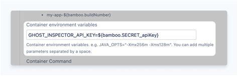 Bamboo Server Ghost Inspector