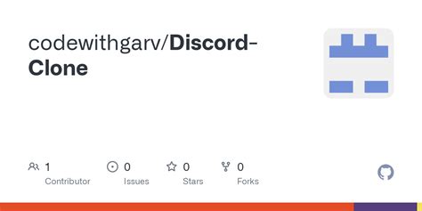 GitHub Codewithgarv Discord Clone